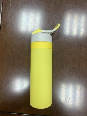 Κίνα 500ML πτυσσόμενος σιλικόνης cOem 9x23cm βαθμού τροφίμων μπουκαλιών νερό πίνοντας προς πώληση