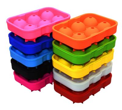 Cina Muffa Tray Ice Ball Maker 3D del cioccolato del silicone di forma del cocktail del whiskey in vendita