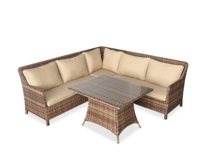 China Hormel Full fabric cover waterproof outdoor furniture sectional l shaped sofa set for sale