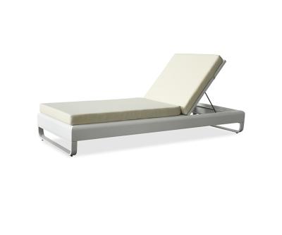 China Hormel lazy furniture textiline seat aluminum garden lounge chair outdoor sun lounger for sale