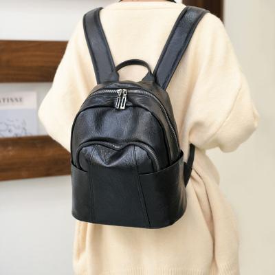 중국 커스텀 아웃도어 캐주얼 레이디스 백백 PU 가죽 칩 닫기 37*29*6cm 판매용