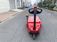 China 5 Ton Electric Towing Tractor With Grag Trailer Polyurethane solid tire for sale