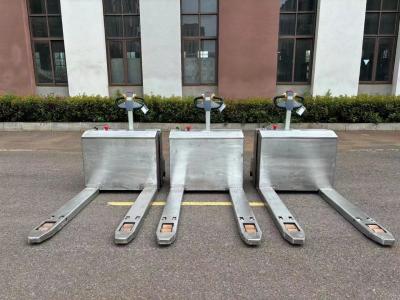 중국 2 톤 로드 전기 팔레트 잭 SUS 304 카리저 재료와 기계적인 스티어링 판매용