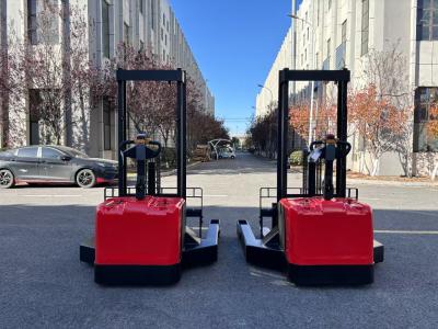 Cina Hand Pallet Truck Electric Pallet Stacker Jack Electric Warehouse Forklift  3000 KG  Fork Width 400-1120 mm 24V375AH in vendita