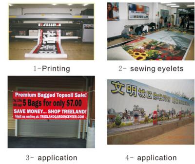 China custom PVC flex vinyl Outdoor Banner Printing for light box / window advertising for sale