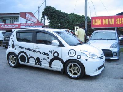 China custom adhesive PVC label Auto Body Decals , water based 3M automotive window stickers for sale