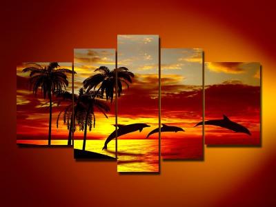 China Large natural scenery custom size and design Digital Canvas Printing for sale