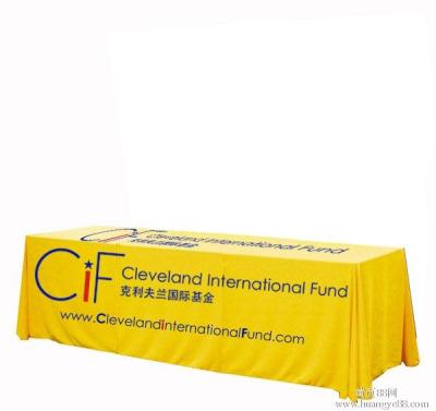 China washable trade show advertising Table Cloth Printing , table cover printing for sale