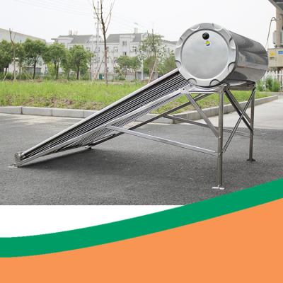 China A energia verde 100 Litros evacuou o aquecedor de água solar do balcão dos tubos 27 graus à venda
