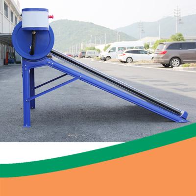 China Água solar solar Heater With Feeder Tank da baixa pressão de tubos de vidro 80L do geyser à venda
