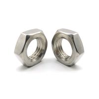 China Chamfer A2 035 Stainless Steel Hex Nuts DIN 439 Jam Thin Hexagon Nuts for sale