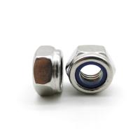 China ISO10511 SS304 Nylon Insert Lock Nuts Prevailing Torque Hexagon Thin Nuts Non Metallic Insert for sale