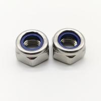 China ISO10511 SS304 Nylon Insert Lock Nuts Prevailing Torque Hexagon Thin Nuts Non Metallic Insert for sale