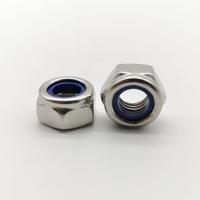 China ISO10511 SS304 Nylon Insert Lock Nuts Prevailing Torque Hexagon Thin Nuts Non Metallic Insert for sale