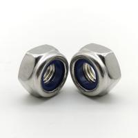 China ISO10511 SS304 Nylon Insert Lock Nuts Prevailing Torque Hexagon Thin Nuts Non Metallic Insert for sale