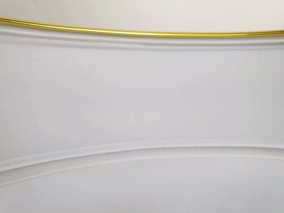 China Mão de dobragem de alumínio Trim Cap para carta de canal Espelho escovado de ouro carta de canal Trim Cap à venda