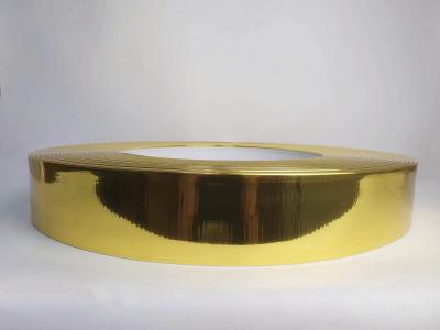 China Mão de dobragem de alumínio Trim Cap para carta de canal Espelho escovado de ouro carta de canal Trim Cap à venda