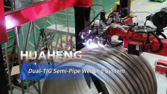 HUAHENG Dual-TIG halfpijp omtrek naad lassen voor cilindrische schepen