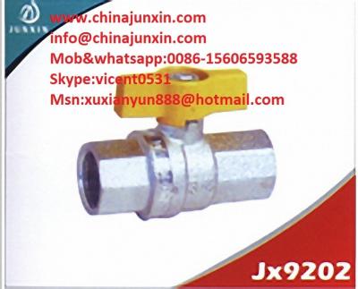 China yellow handle brass gas ball valve PTFE/VITON O-ring Brass Gas Valve/ brass gas isolation for sale