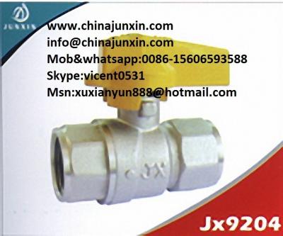 China yellow handle brass gas ball valve PTFE/VITON O-ring Brass Gas Valve/ brass gas isolation for sale