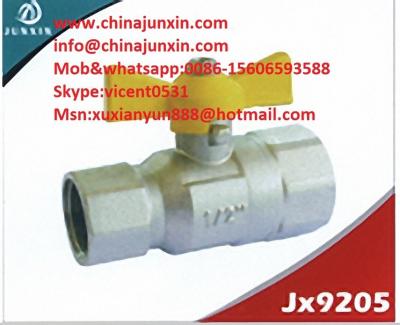 China yellow handle brass gas ball valve PTFE/VITON O-ring Brass Gas Valve/ brass gas isolation for sale