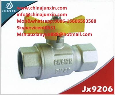 China yellow handle brass gas ball valve PTFE/VITON O-ring Brass Gas Valve/ brass gas isolation for sale
