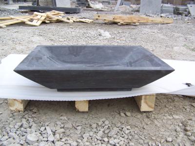 China Natural blue limestone bathroom sink honed for sale