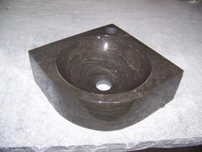 China Natural blue limestone bathroom sink honed for sale