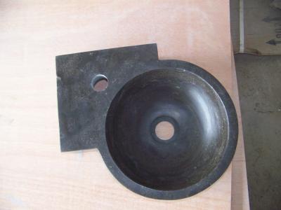 China Natural blue limestone bathroom sink honed for sale