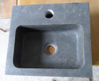 China Natural blue limestone bathroom sink honed for sale