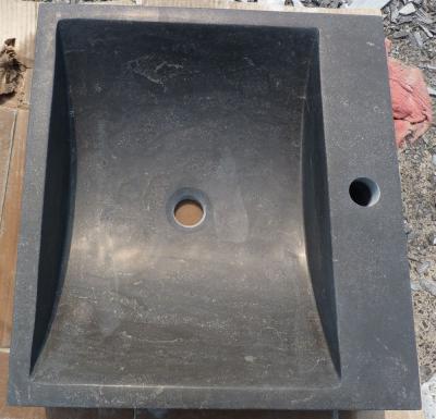China Natural blue limestone bathroom sink honed for sale