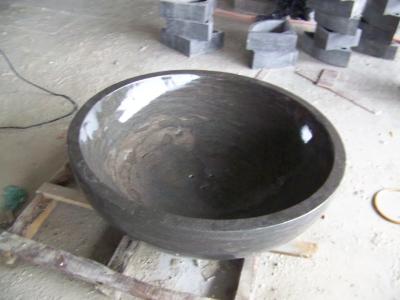 China Natural blue limestone bathroom sink honed for sale