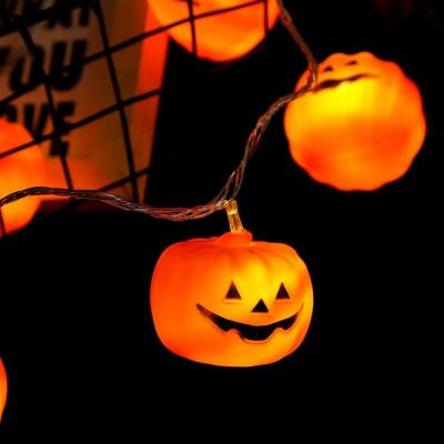 China 8 Modes Pumpkin String Lights Halloween Lights LED Pumpkin Lights with Remote for Halloween Party Indoor Outdoor Decorations factory