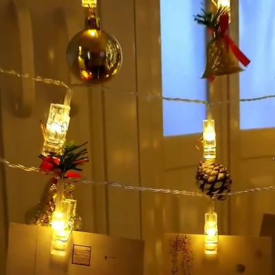China 1.5M 10pcs LED Christmas Photo Clip Style Fairy Light Led String wedding natal Garland New Year christmas decorations fo for sale