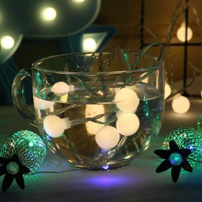 China 50/100 Leds Globe Ball String Lights Dimmable IP65 Fairy String Lights 8 Modes with Remote 50 LEDs Bubble Ball Fairy Lights for sale