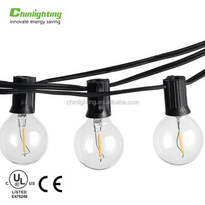China Patio String Lights Edison G40 Globe Bulbs Holiday Lighting for sale