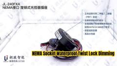 NEMA Socket Waterproof Twist Lock Dimming Receptacle NEMA 7P 5P 15A High Current Load