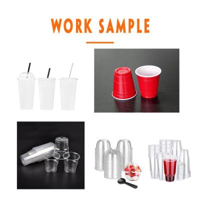 Cina Tazza dell'acqua del PVC delle ANCHE che rende a macchina 0.15mm spessore a basso rumore in vendita