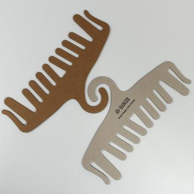 Cina Spessore di carta in cartone naturale biancheria intima appendiabiti riciclati logo personalizzato sostenibile in vendita