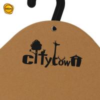 China Customized Cardboard Hanger With Plastic Hook For Pet Clothes for sale