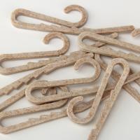 China Natural Color Biodegradable Single Plastic Sock Hooks 2mm Thick for sale