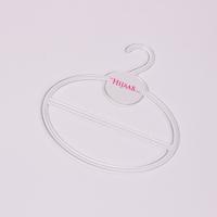 China Transparent PE Custom Plastic Hangers Silkscreen Print for sale