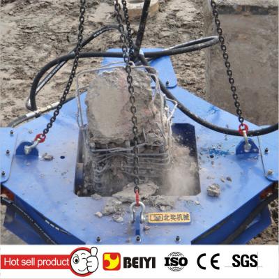 China BEIYI brand CE approved backhoe Professional hydraulic concrete square pile breaker supplier for sale