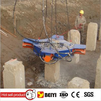 China BEIYI brand CE approved backhoe Professional hydraulic concrete square pile breaker manufacturer for sale