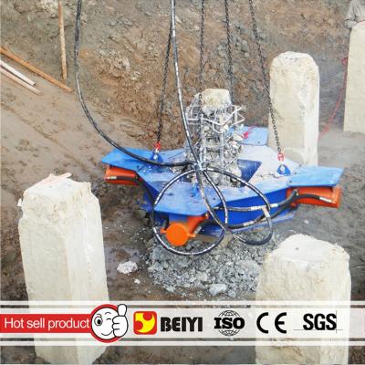 China Beiyi BYP500S Construction piling machine hydraulic round pile breaker concrete core cutting machine for sale