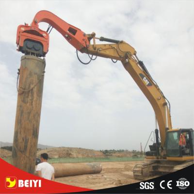 China Beiyi V300/330/350 pile hammer equipment vibratory sheet pile driver for all excavators for sale
