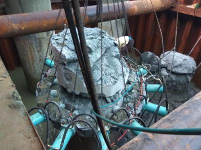 China BEIYI BYMK180S Round pile Hydraulic Pile Breaker cutting concrete foundation machinery pile cutter for sale