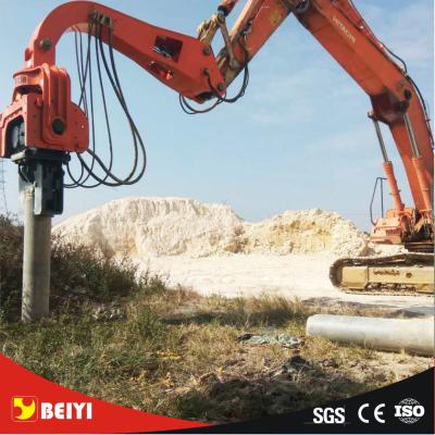 China Beiyi V300 hydraulic static pile driver equipment hydraulic vibratory hammer pile driver for sale