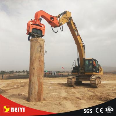 China Beiyi V300 hydraulic static pile driver equipment 65mm demolition hammer screw driver manufacturer for sale