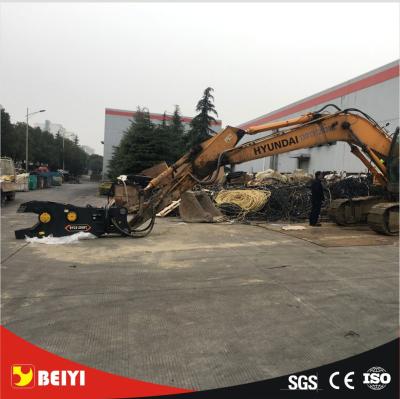 China BEIYI BY-CS200RT hydraulic scrap shear for Excavator multifunctional steel cutter rotary type demolition shear for sale